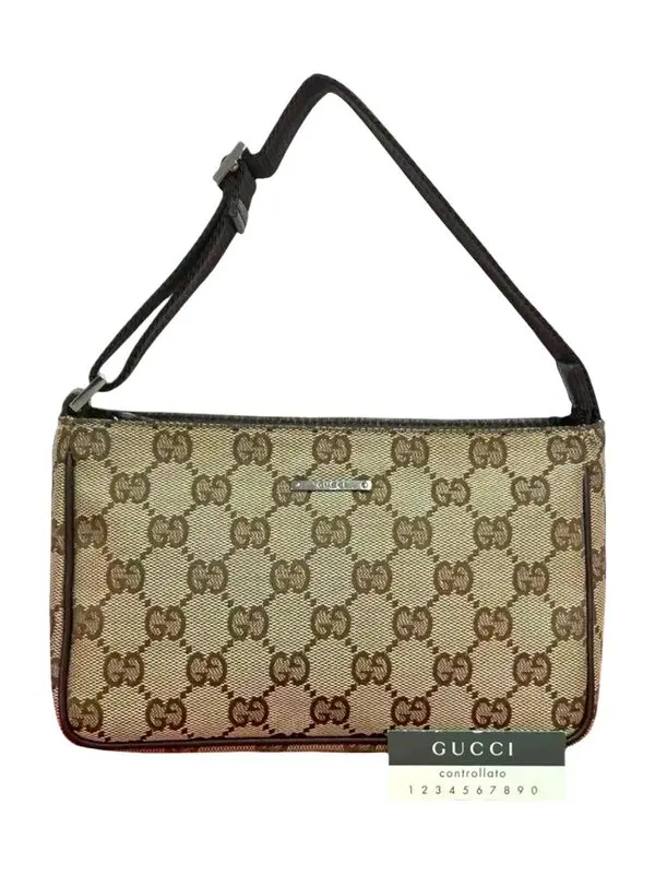Gucci Gg Canvas Shoulder Bag - Neutrals