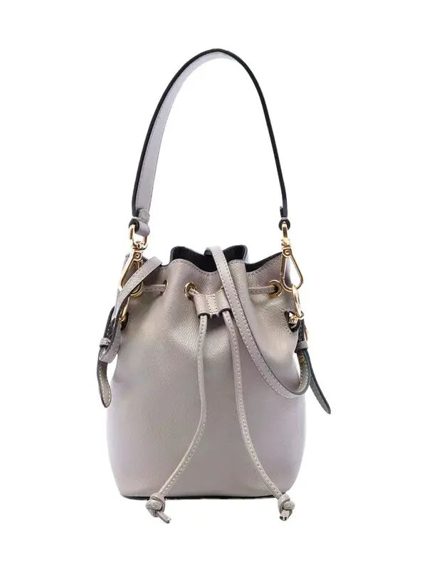 Fendi Mini Leather Mon Tresor Bucket Bag Satchel - Brown