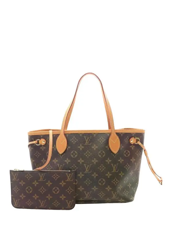 LOUIS VUITTON Monogram Neverfull Pm Tote Bag - Brown