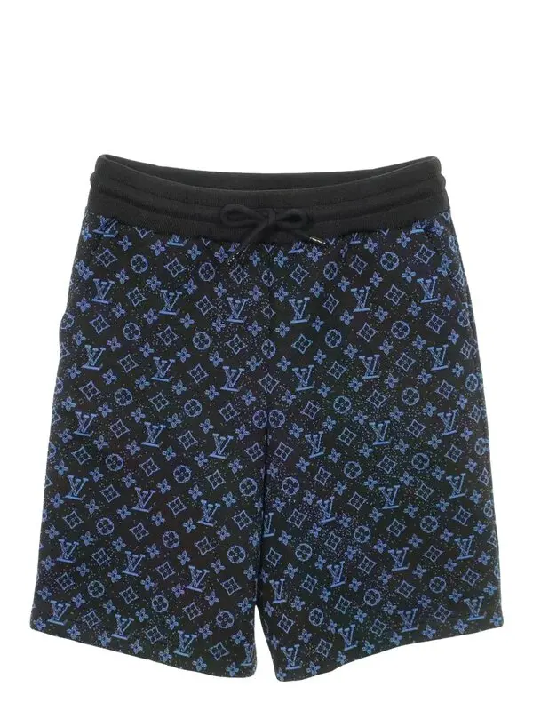 LOUIS VUITTON Monogram Jacquard Shorts - Black