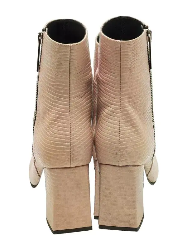 GIUSEPPE ZANOTTI Zip-fastening Round-toe Boots - Neutrals