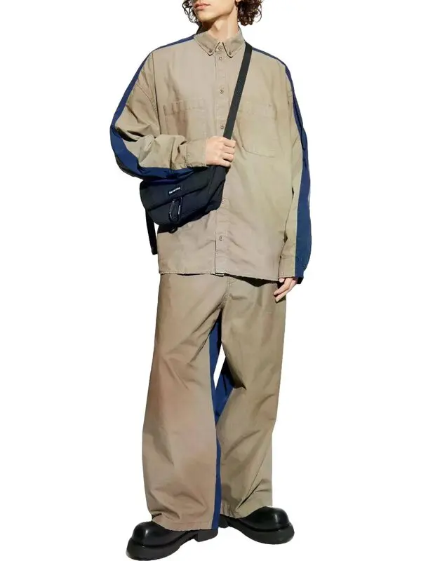 Balenciaga Cotton Trousers - Neutrals