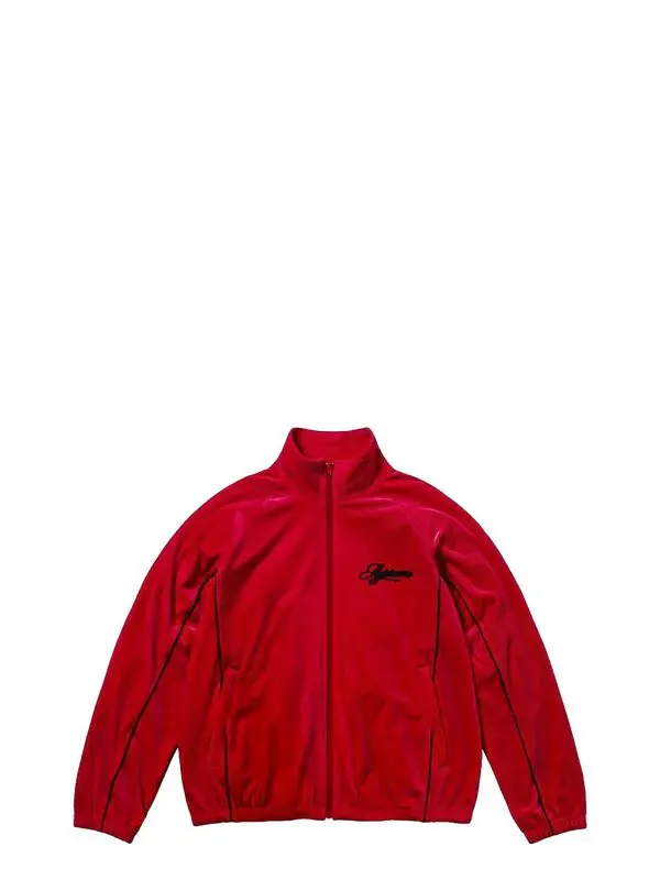 Supreme Long-sleeve Zip-up Track Jacket - Red