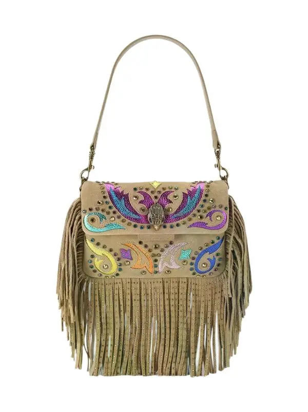 Kurt Geiger Oxford Fringe Shoulder Bag - Neutrals
