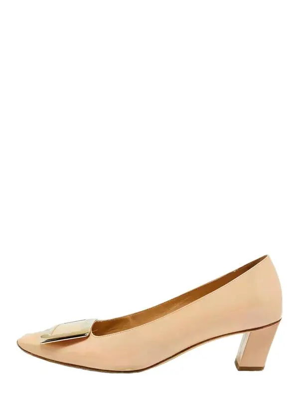 ROGER VIVIER Belle Vivier Leather Pumps - Neutrals