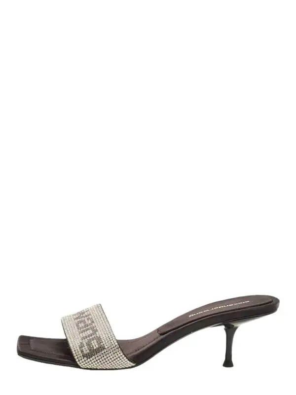 ALEXANDER WANG Jessie Crystal-embellished Sandals - Black
