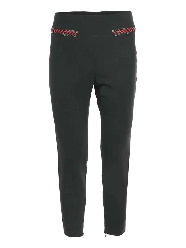 Alexander McQueen Tailored Trousers With Stitch Embellishment - Black