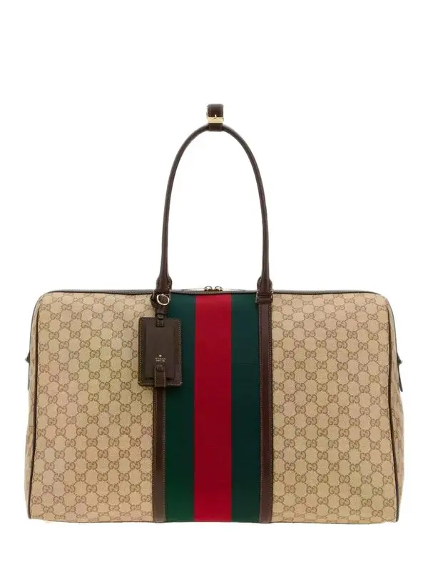 Gucci Gg Supreme Duffle Bag - Neutrals
