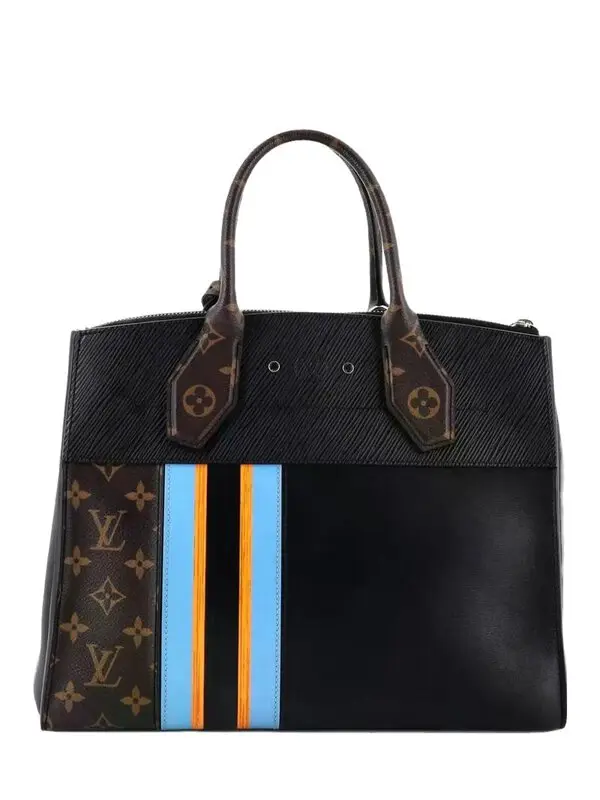 LOUIS VUITTON City Steamer Satchel Mm Monogram Canvas And Leather - Black