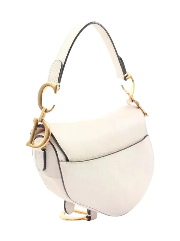 Dior Mini Saddle Handbag - Neutrals