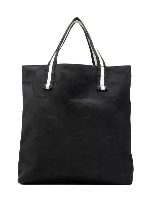 Gucci G Monogram Canvas Tote Bag - Black