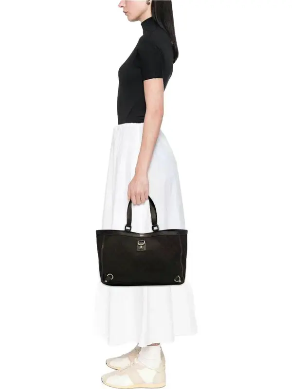 Gucci Gg Denim Abbey D-ring Tote Bag - Brown