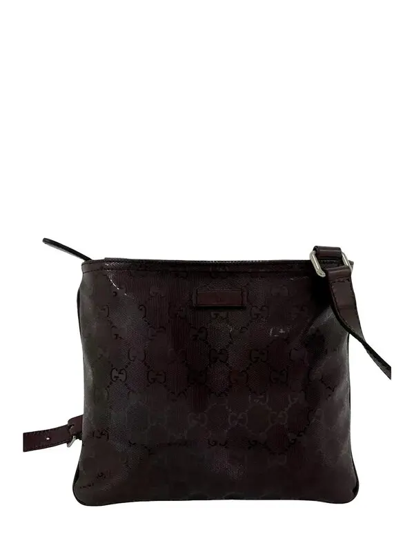 Gucci Gg Imprimé Crossbody Bag - Red