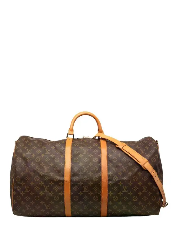LOUIS VUITTON Keepall Bandouliere 60 Travel Bag - Brown