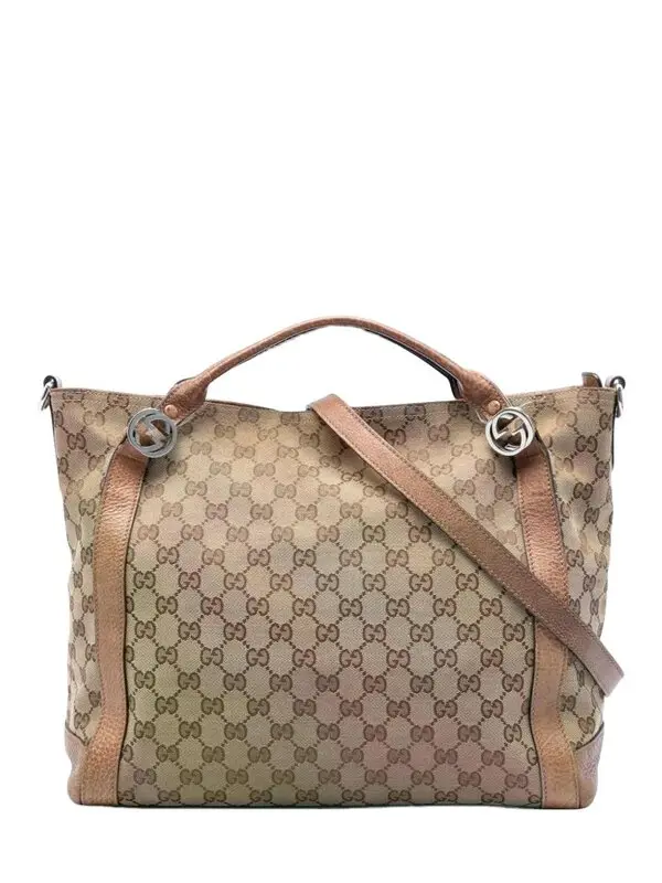 Gucci Medium Gg Canvas Miss Gg Satchel - Neutrals