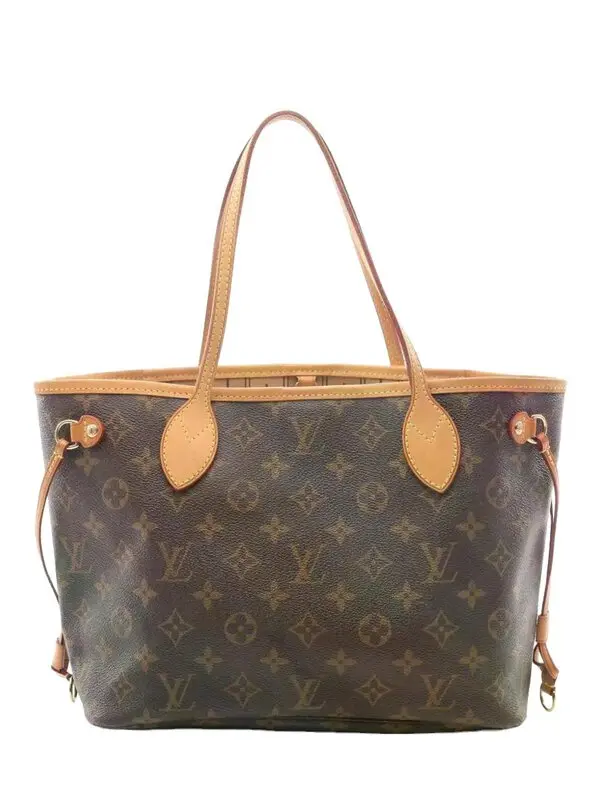 LOUIS VUITTON Monogram Neverfull Pm Tote Bag - Brown