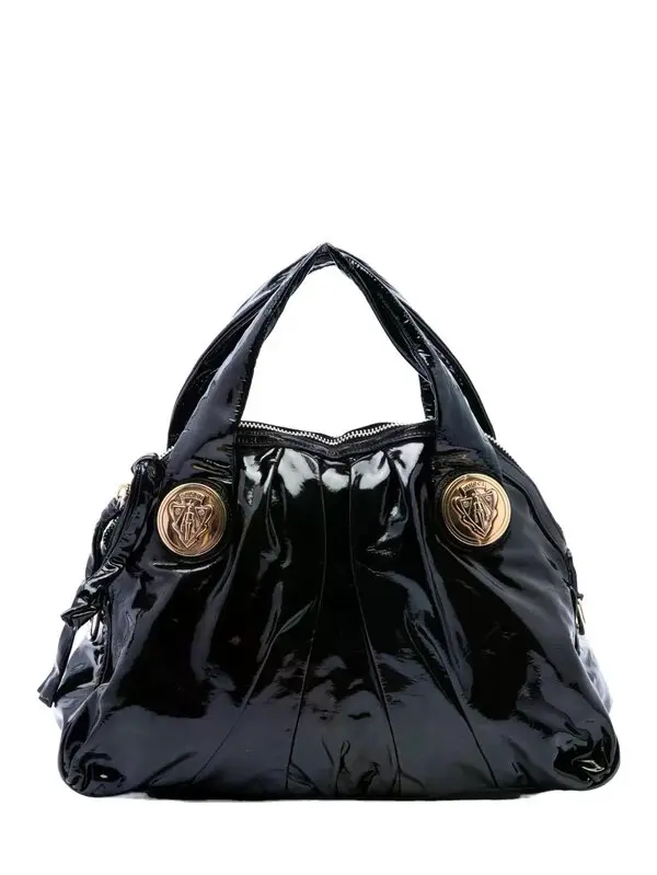 Gucci Patent Hysteria Satchel - Black