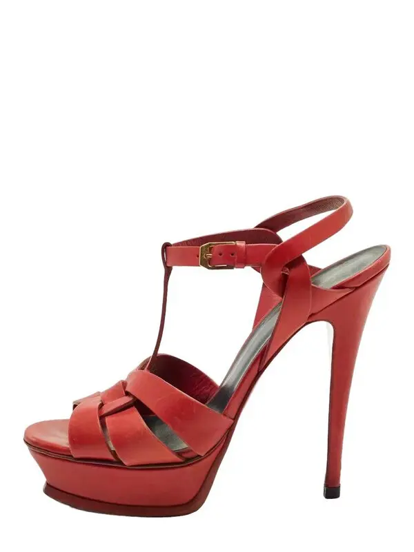 Saint Laurent Tribute Multi-strap Sandals - Red