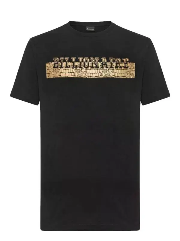 BILLIONAIRE Logo-print Short-sleeve T-shirt - Black