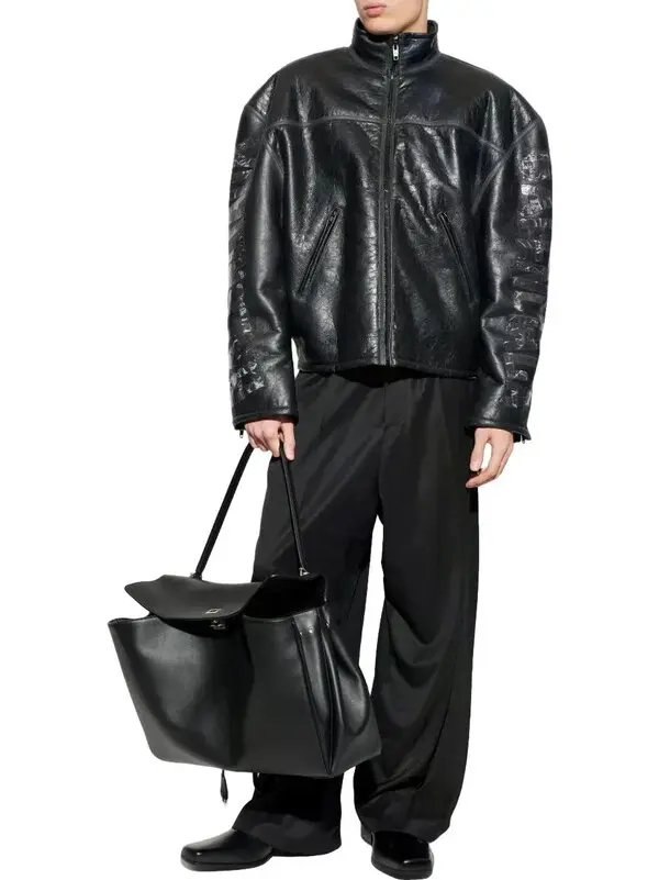 Balenciaga Logo-tape Jacket - Black