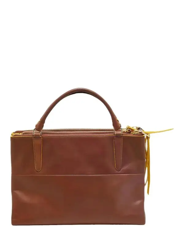 COACH Borough Leather Tote Bag - Brown
