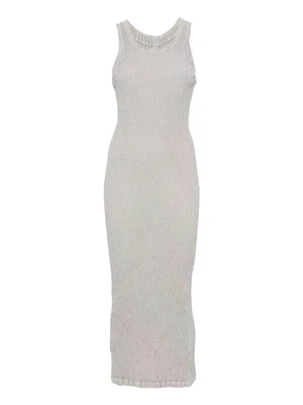 Issey Miyake Textured Midi Dress - Grey