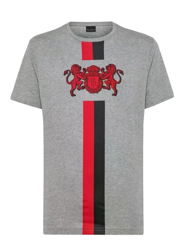 BILLIONAIRE Ss Double Lion Short-sleeve T-shirt - Grey