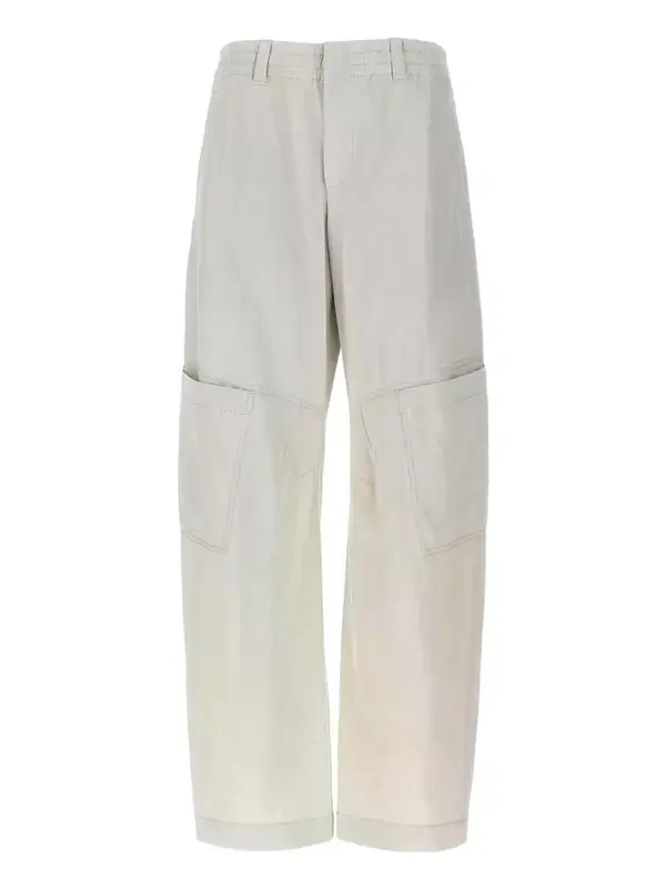 Brunello Cucinelli Patch-pocket Wide Leg Trousers - Neutrals