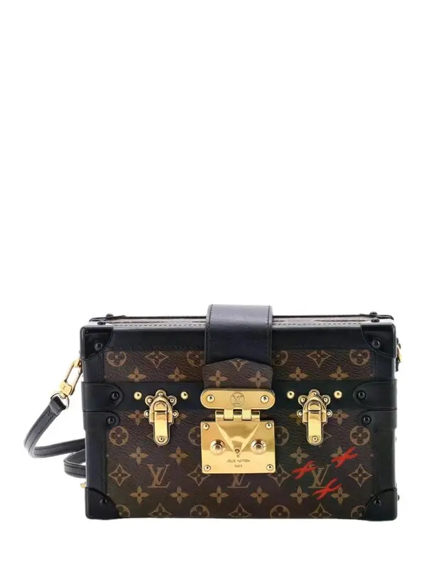 LOUIS VUITTON Monogram Canvas Petite Malle Clutch Bag - Brown