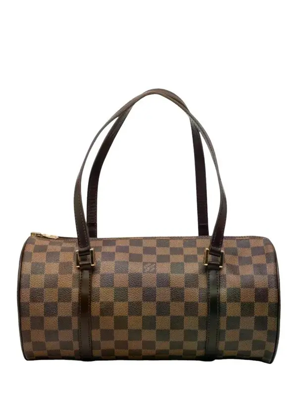 LOUIS VUITTON Damier Ebene Papillon 30 Handbag - Brown