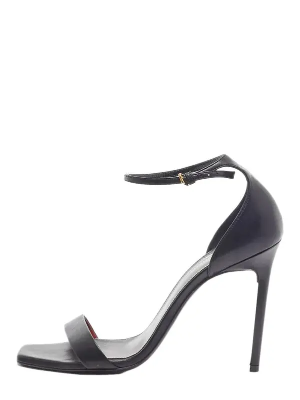 Saint Laurent Amber Ankle-strap Sandals - Black
