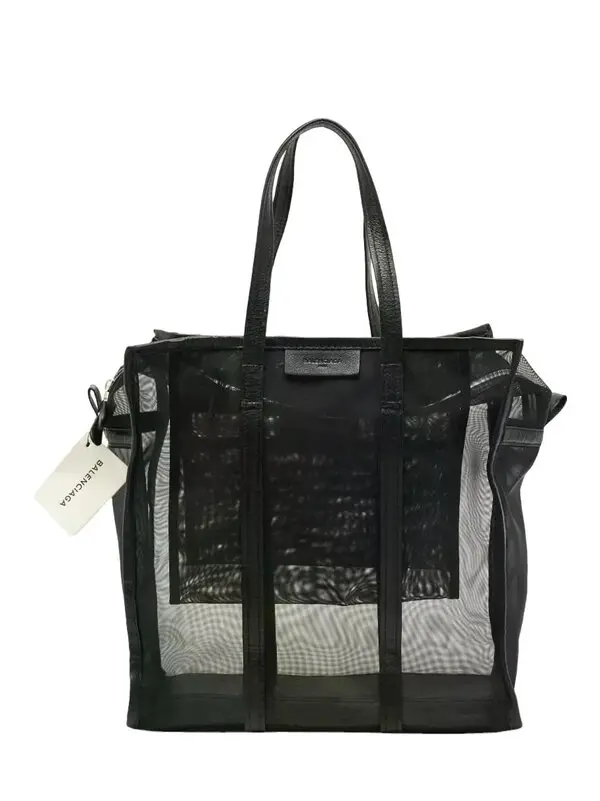 Balenciaga Medium Bazar Mesh Tote Bag - Black