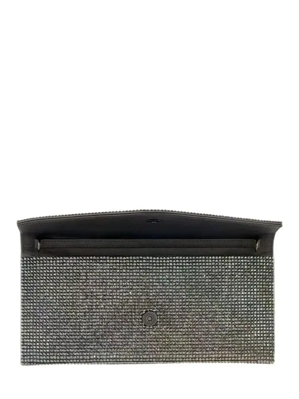 Judith Leiber Crystal-embellished Envelope Clutch Bag - Grey