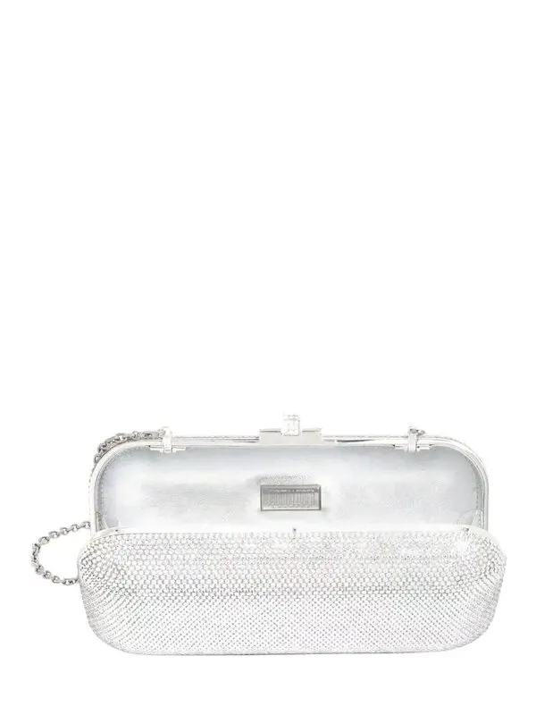 Judith Leiber Crystal Embellished Clutch Bag - Silver