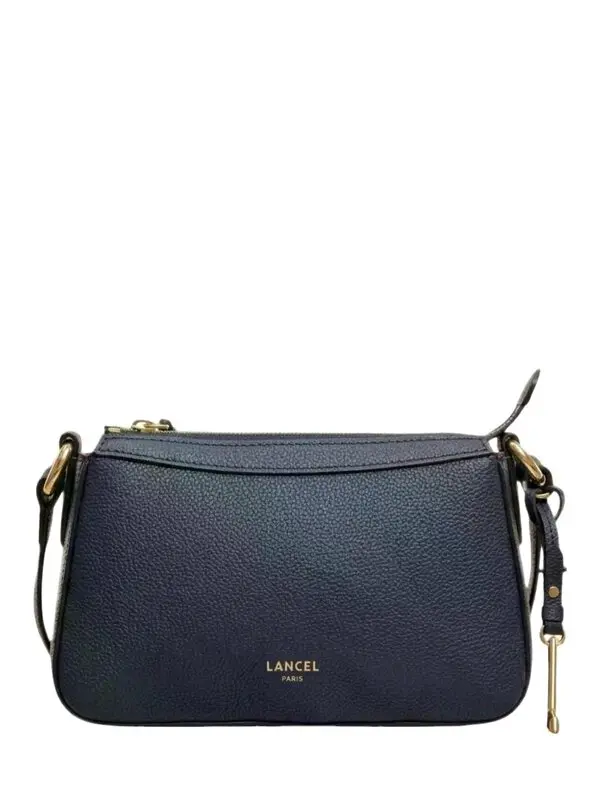 LANCEL Grained Leather Shoulder Bag - Blue