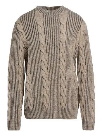 JACK & JONES Cable-knit Crewneck Sweater - Grey