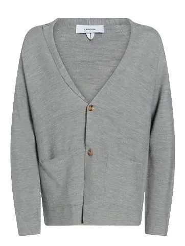 LARDINI Wool, Silk, And Cashmere Knitted Blazer - Grey