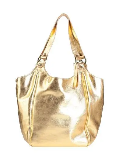 CORSIA Leather Shoulder Bag - Gold
