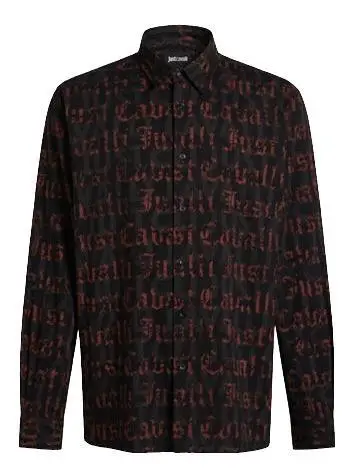 Just Cavalli Shirt Size Cotton, Viscose - Black