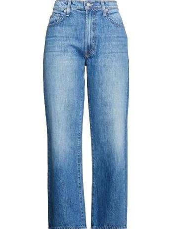 MOTHER Cotton Straight Leg Jeans - Blue