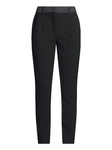 Dolce & Gabbana Virgin Wool, Silk & Elastane Tapered Pants - Black