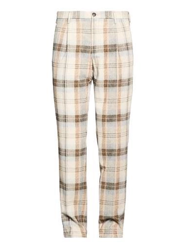 Incotex Tartan Patterned Cotton Pants - Beige