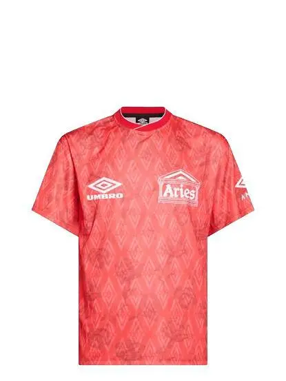 ARIES X UMBRO Floral-print Athletic T-shirt - Red