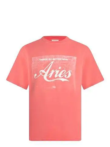 Aries T-shirt Size Cotton - Red