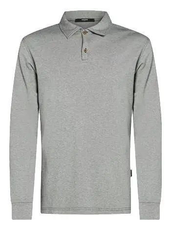 TAKESHY KUROSAWA Polo Shirt Size Viscose, Polyester, Elastane - Grey