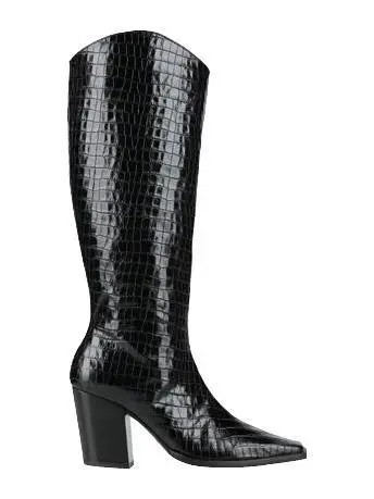 CastaÑer Leather Knee-high Boots - Black