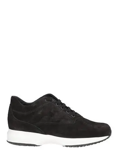 Hogan Suede Low-top Lace-up Sneakers - Black