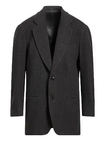 Giorgio Armani Charcoal Virgin Wool Blazer - Grey