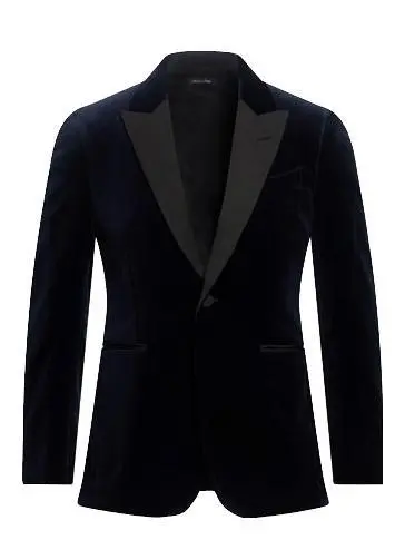 Dunhill Blazer Midnight Size Cotton - Blue