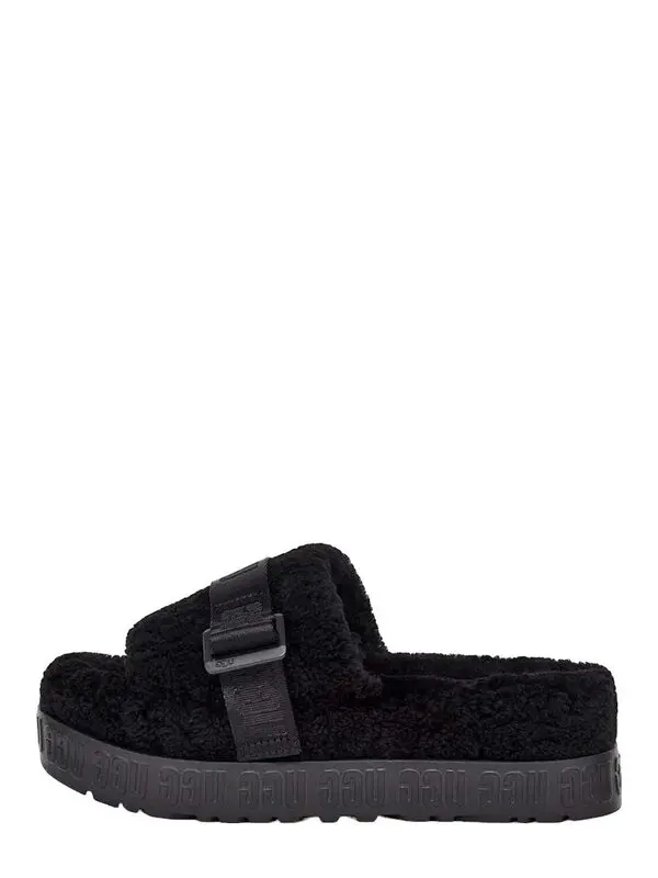 UGG Fluffita Thick Sole Slipper - Black